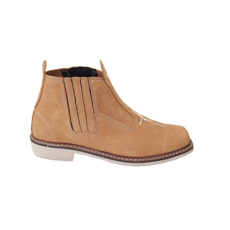 Botina de Couro Nobuck "Fé"